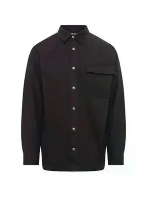 Palm Angels Logo-print Loose-fit Shirt - Black