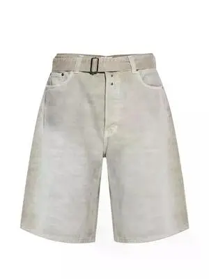 HAIKURE Herren Belted Denim Shorts