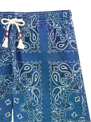 MC2 SAINT BARTH Bandana Print Swim Shorts - Blue
