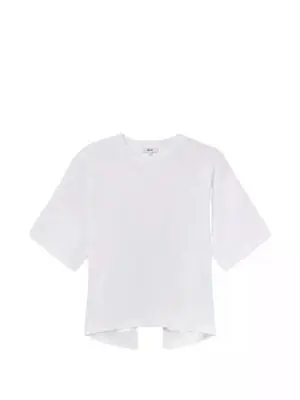 AGOLDE Theo Cut-out Tie-fastening T-shirt