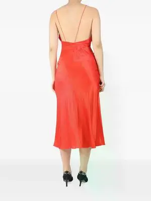 Matériel Sleeveless V-neck Midi Dress