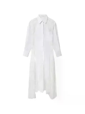 Stella McCartney Lace-panelled Asymmetric Dress - White