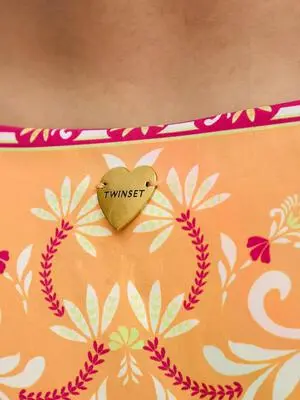 TWINSET Brazilian Floral Print Bikini Bottoms