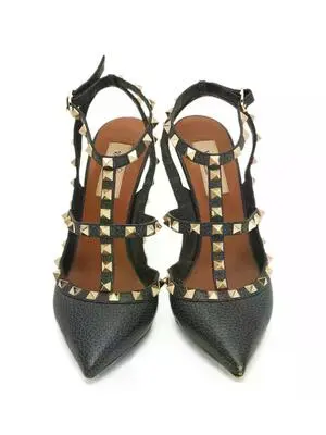 Valentino Garavani Rockstud Caged Leather Pumps