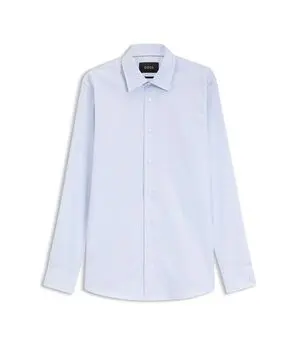 BOSS Slim-fit Shirt In Wrinkle-resistant Gingham-check Cotton