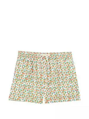 MC2 SAINT BARTH Graphic Print Swim Shorts - White