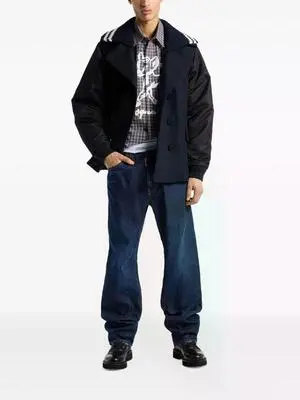 Dsquared2 Hybrid Double-breasted Coat - Blue