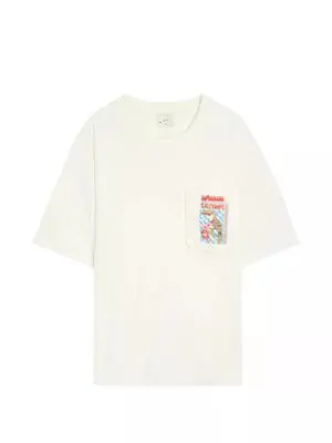 CHE Salvador Matchbox Graphic-print Pocket T-shirt - White