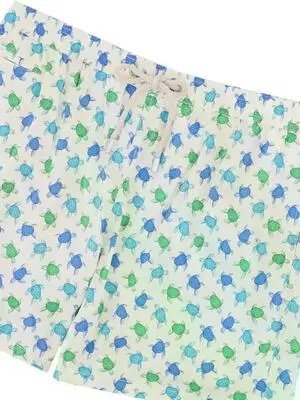 MC2 SAINT BARTH Micro Turtle-print Swim Shorts