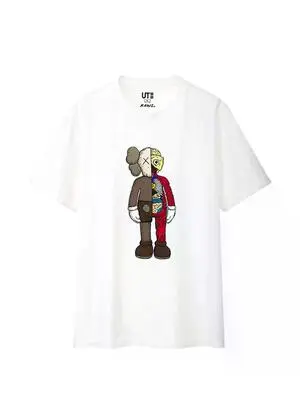 KAWS X Uniqlo Flayed T-shirt - White