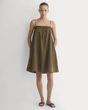 Everlane Gauze Smocked Dress - Beech