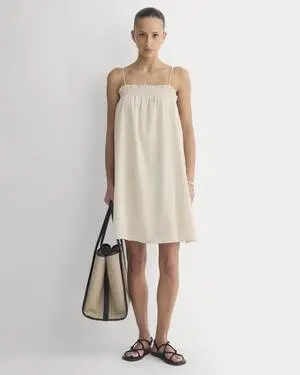 Everlane Gauze Smocked Dress - Birch