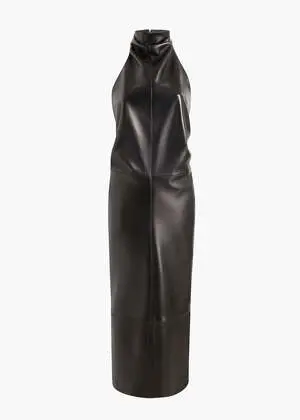 Khaite Roxanne Dress In Leather
