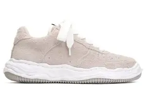 Mihara Yasuhiro Wayne Og Sole Long Hair Suede Low Beige - White