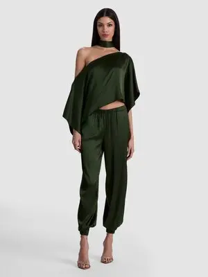 Alice + Olivia Rita Draped Top With Scarf