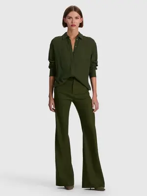 Alice + Olivia Andrew Linen Slim Pants