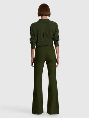 Alice + Olivia Andrew Linen Slim Pants