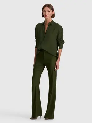 Alice + Olivia Andrew Linen Slim Pants