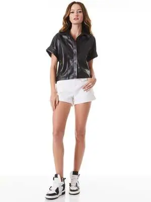 Alice + Olivia Edyth Vegan Top
