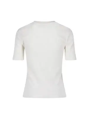 THE ROW Etina" Cotton Knit T-shirt - White