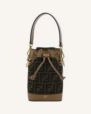 Fendi Mon Tresor Mini Bucket Bag - Brown