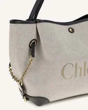 Chloé Clover Tote Bag In Canvas
