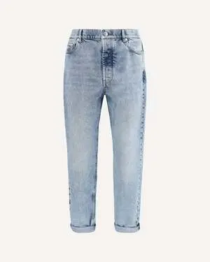 Brunello Cucinelli Straight-leg Turn-up Jeans - Light Blue