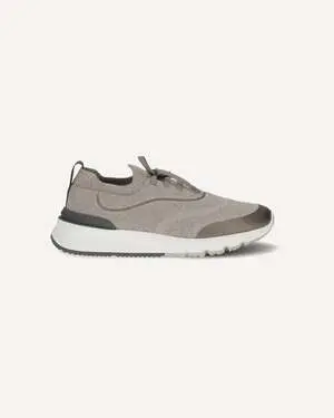 Brunello Cucinelli Techno Cotton Knit Sneakers Runners