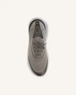 Brunello Cucinelli Techno Cotton Knit Sneakers Runners
