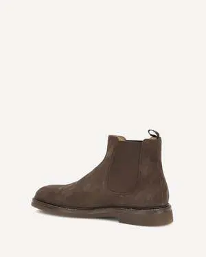 Brunello Cucinelli Suede Chelsea Boots - Brown