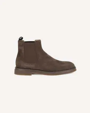 Brunello Cucinelli Suede Chelsea Boots - Brown