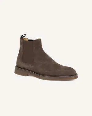 Brunello Cucinelli Suede Chelsea Boots - Brown