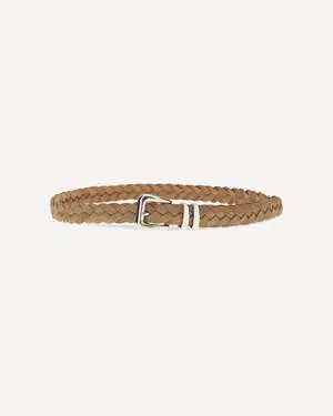 Brunello Cucinelli Leather Woven Belt