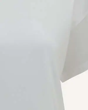 Brunello Cucinelli Cotton T-shirt With Sheer Sleeves - White