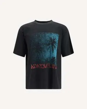 Balenciaga Graphic Print T-shirt Mae - Black