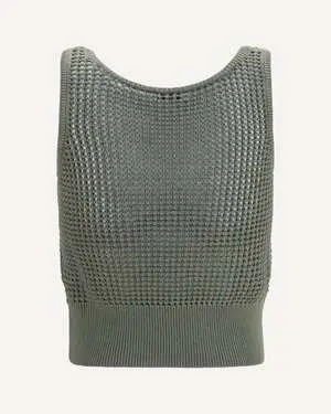 Brunello Cucinelli Perforated Sequin Tank Top Feale