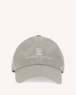 Brunello Cucinelli Logoed Baseball Hat Ale - Grey