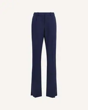 Balenciaga Slim Tailored Stretch Wool Twill Pants - Blue