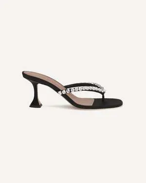 Amina Muaddi Gigi Crystal-embellished Thong Sandals