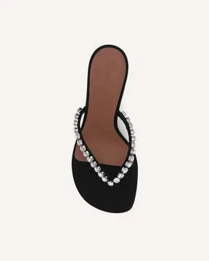 Amina Muaddi Gigi Crystal-embellished Thong Sandals