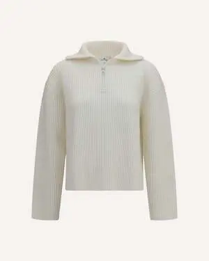 COURREGES Ribbed Zip Sweater
