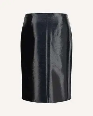 COURREGES Vinyl Midi Skirt