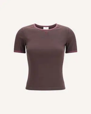 COURREGES Cotton T-shirt With Embroidered Logo