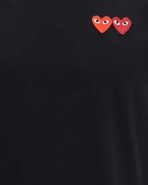 Play Comme Des Garcon Cotton T-shirt With Patch Mae