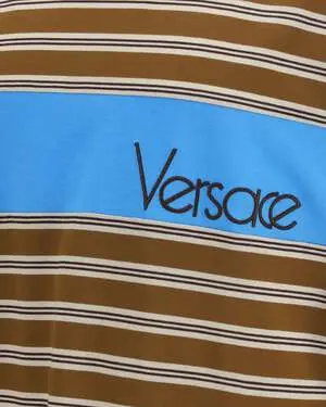 Versace Striped Cotton T-shirt Mae