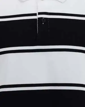 Balenciaga Triped Long-leeve Polo