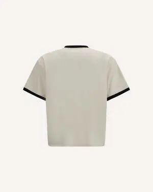 Versace Cotton Jersey T-shirt With Poplin Balloo - Cream
