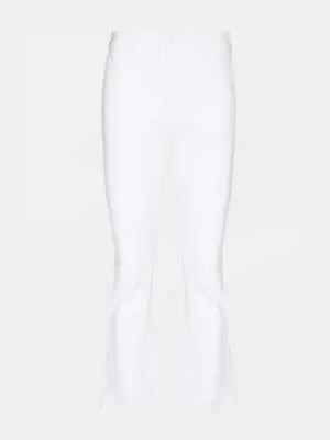 MOTHER Insider Crop Step Trousers - White