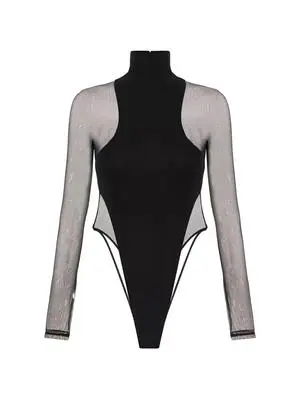 Elisabetta Franchi Tulle Bodysuit