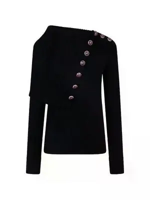 Rabanne Asymmetrical Sailor-collar Sweater